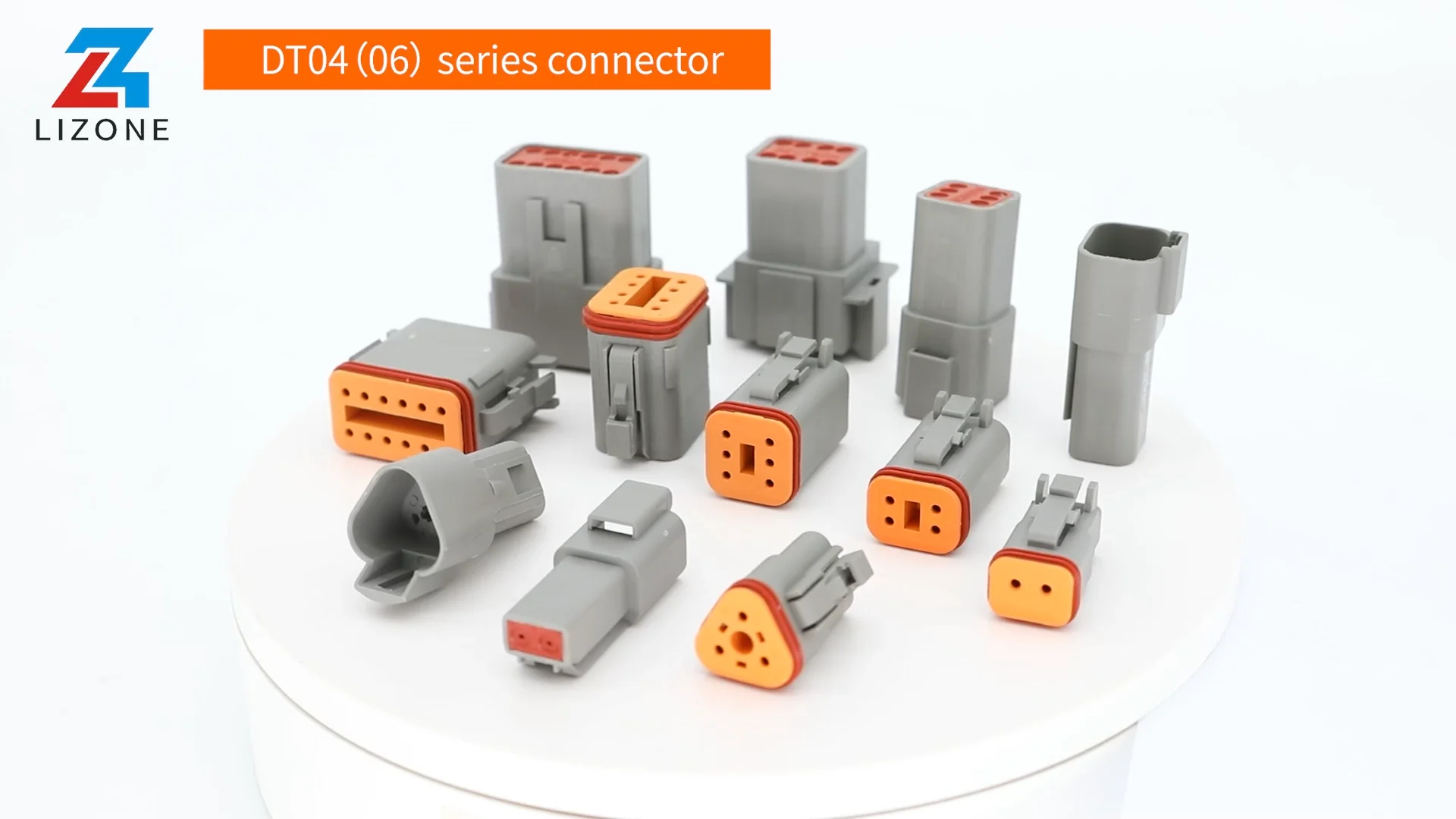 Dt06-2s 2 Pin Female Deutsch Dt Series Automotive Waterproof Connector Dt06 Auto Electrical ...