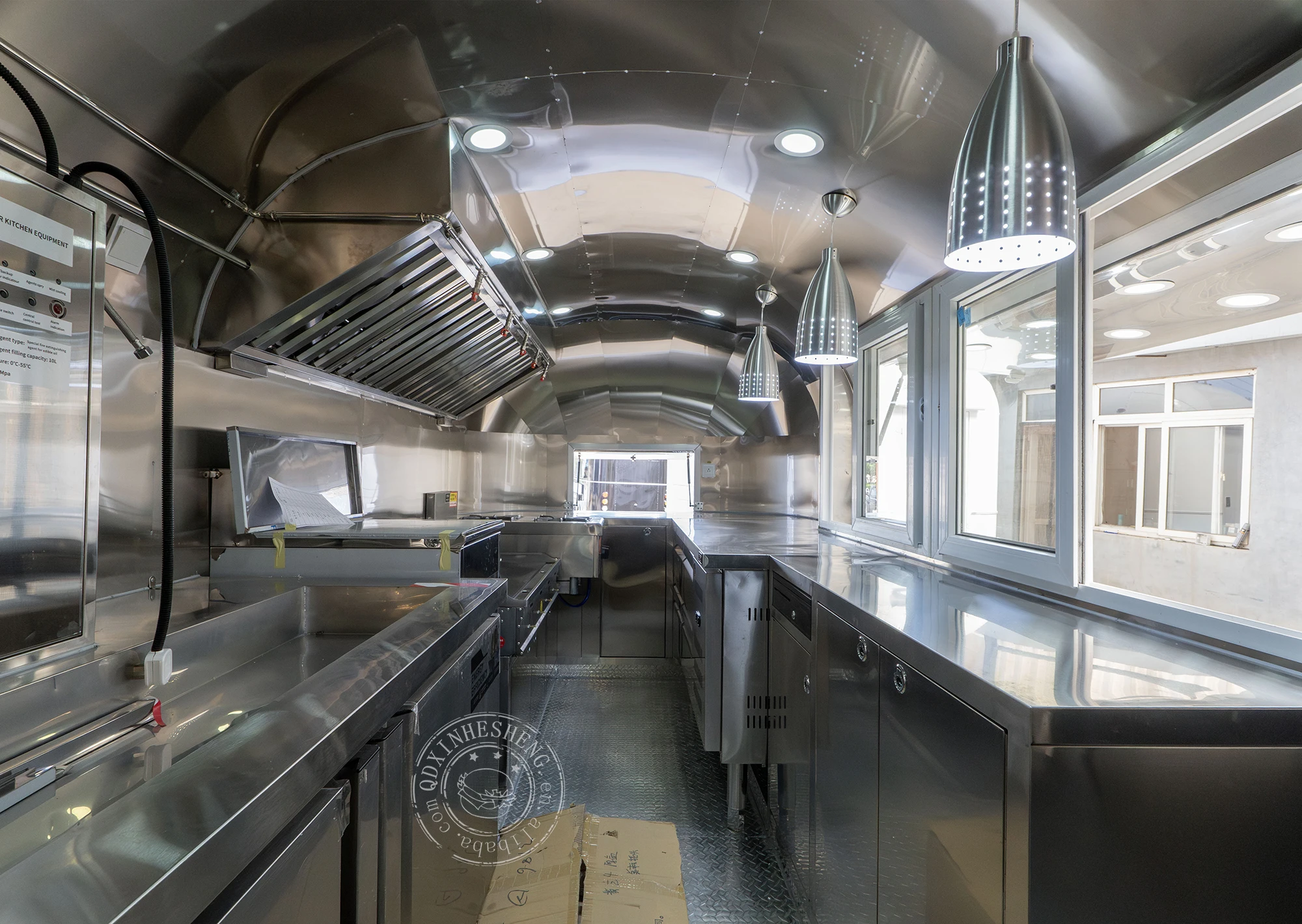 304 Stainless Steel Airstream Food Trailer - Mobile Kitchen