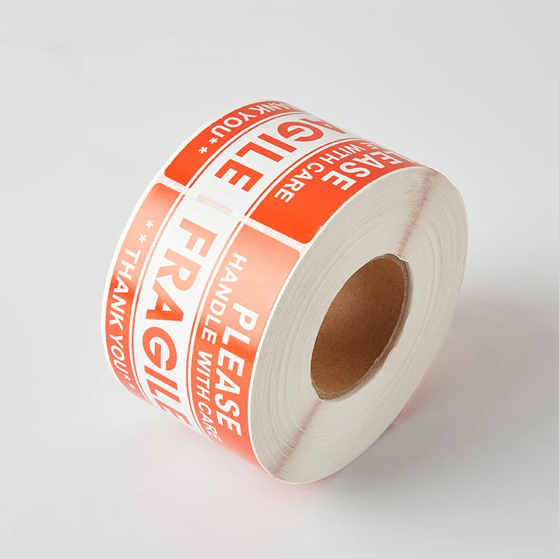 Custom Fragile Warning Label Sticker In Roll Shipping Label Security ...