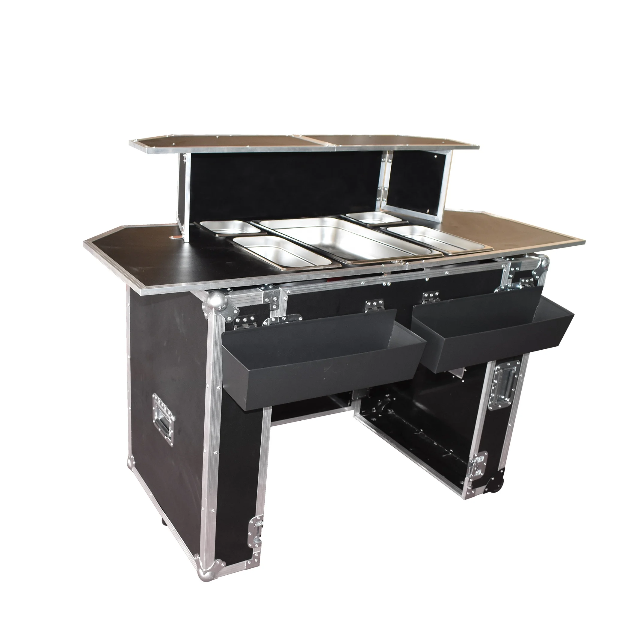 Mobile Bar Flight Case - Tool Box Storage for Assembly Bar