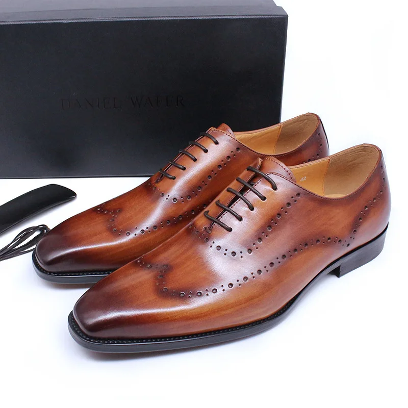 Sh12508a Square Toe Formal Shoes Men Black Shoes 2024 Chaussure ...