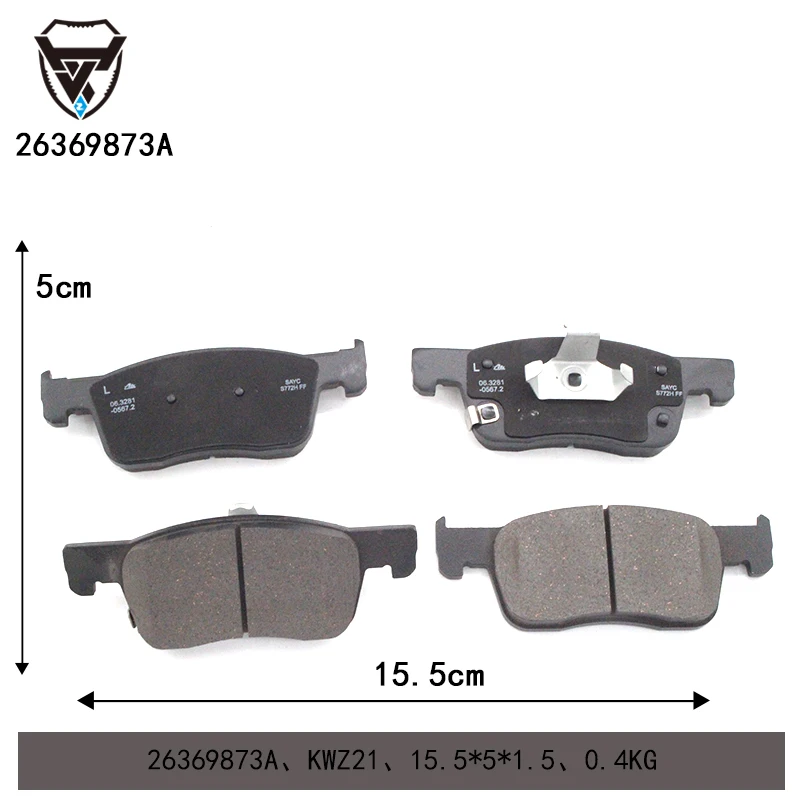26369873 FRT for Chevrolet Cavalier Onix - Ceramic Brake Pads