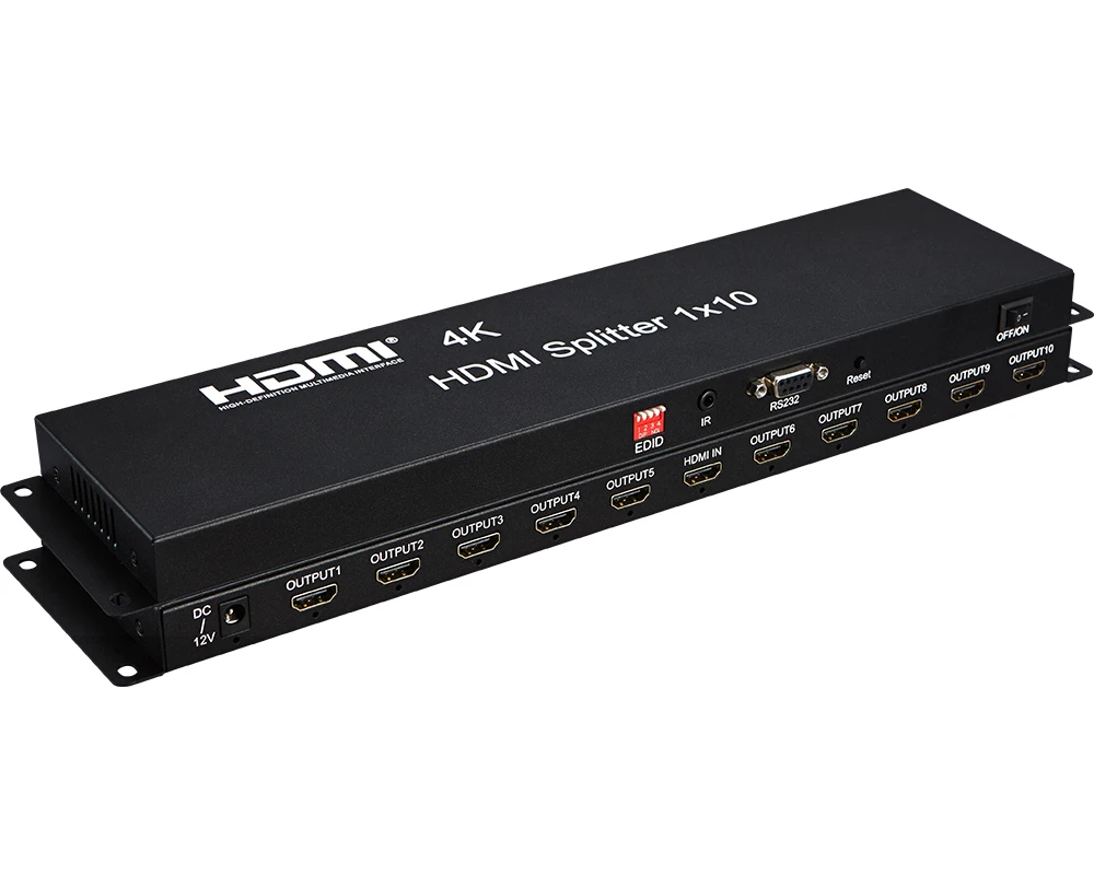 HDMI Splitter 1x10 - Support 4K*2K for 10 Out HDMI Port
