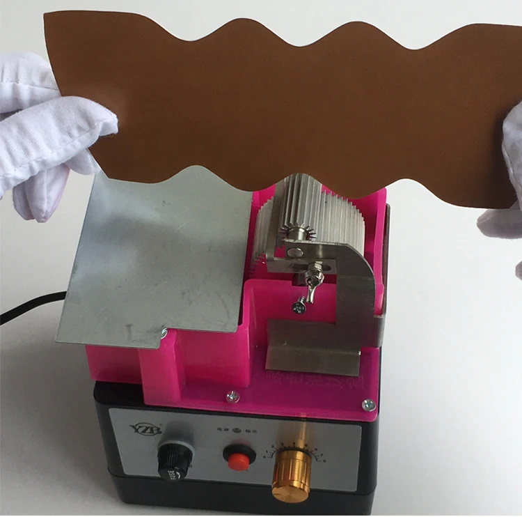 Leather Edge Dyeing Machine - Single Side Double Roller