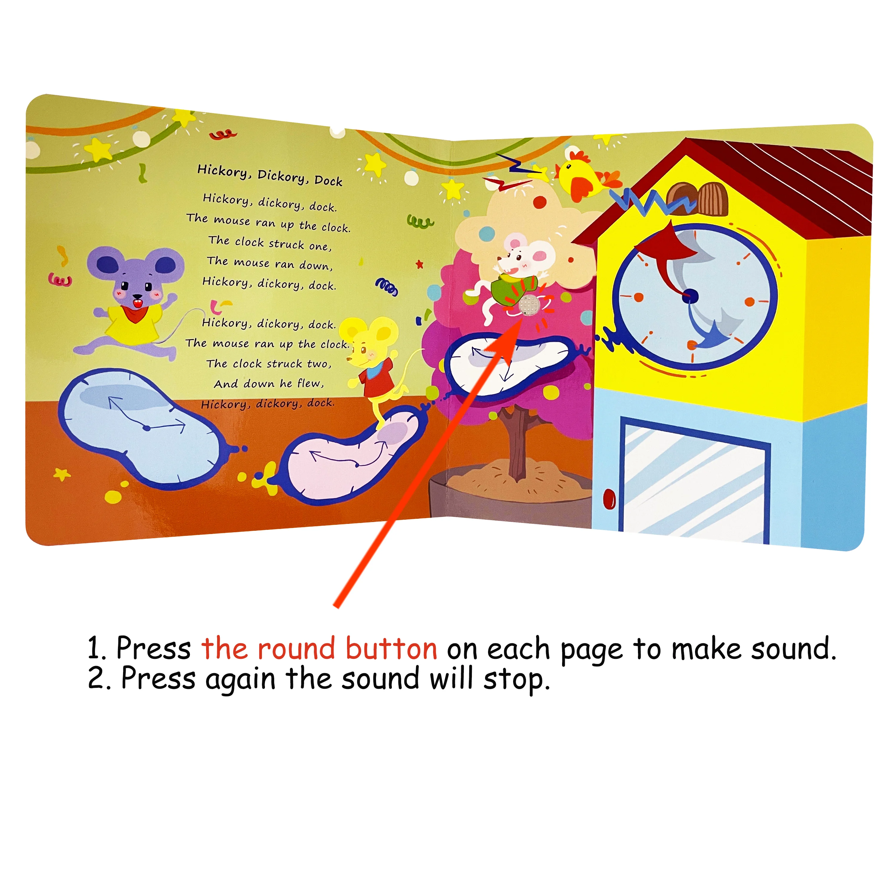 Customized Children Sound Board Book Baby Early Learning Books Printing ...