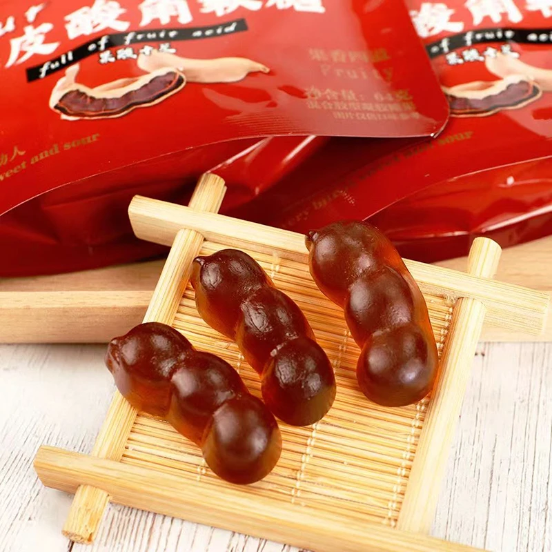 64g Fruit Juice Gummy Sour Candy Jelly Sour Candy Snacks 8d Peeled ...