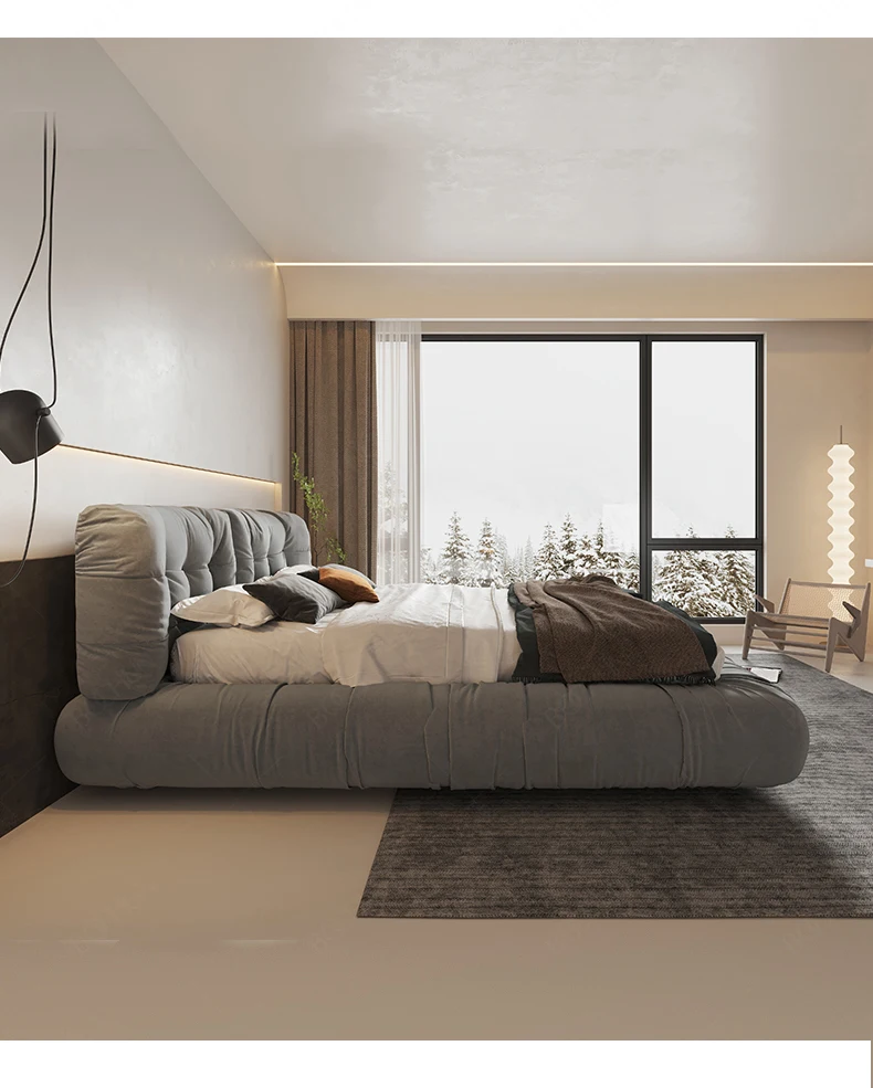 Italian Milano Bed Design Foshan Furniture Wholesale Price Upholstered ...