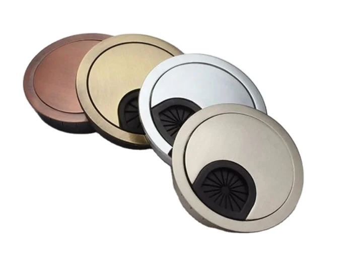 2 Inch Computer Desk Round Hole Cover Zinc Alloy Office Desktop Wire ...