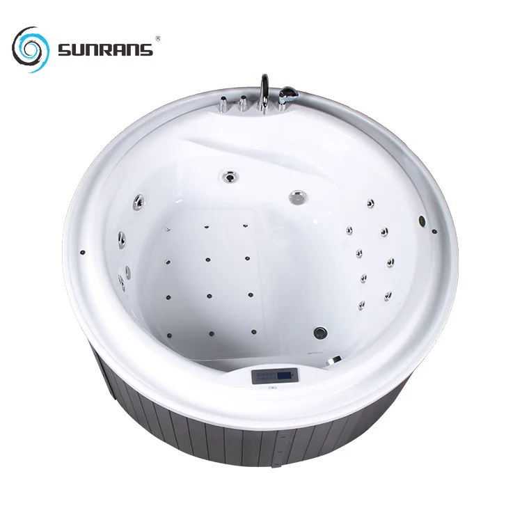 2 Person Hot Tub Outdoor Acrylic Round Shaped Massage Spa