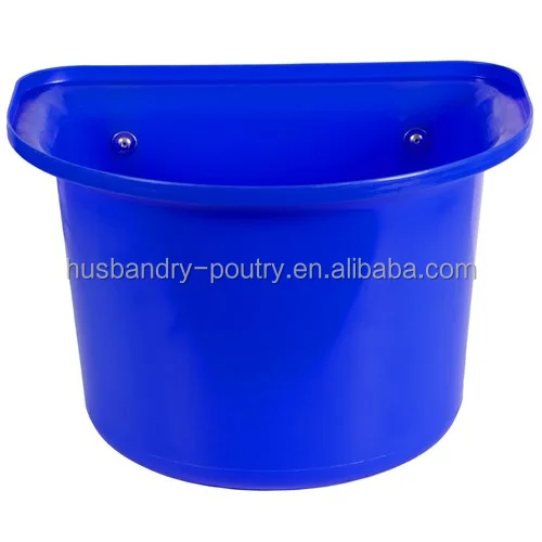 Horse Plastic Portable Hook Over Feed Manger 12 Liter Fence Feeder ...