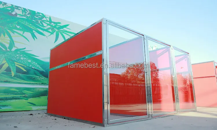 Modular Stainless Steel Dog Kennels with HDPE Panels & Glass Door ...