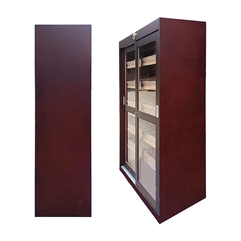 Customized Sliding Door Cigar Humidor Cabinet - Large & Stylish