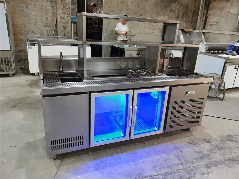 Fest Customized Boba Tea Bar Counter Stainless Steel Work Milk Tea ...