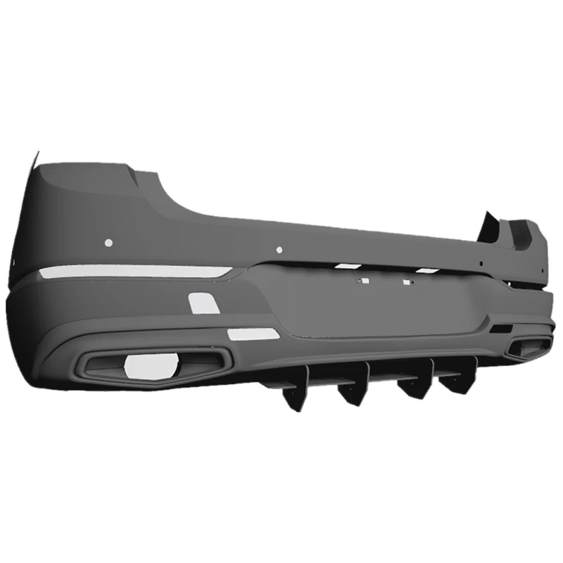 For Genesis Gv80 2021 2022 2023 Year Rear Diffuser Bumper Lips Spoiler ...