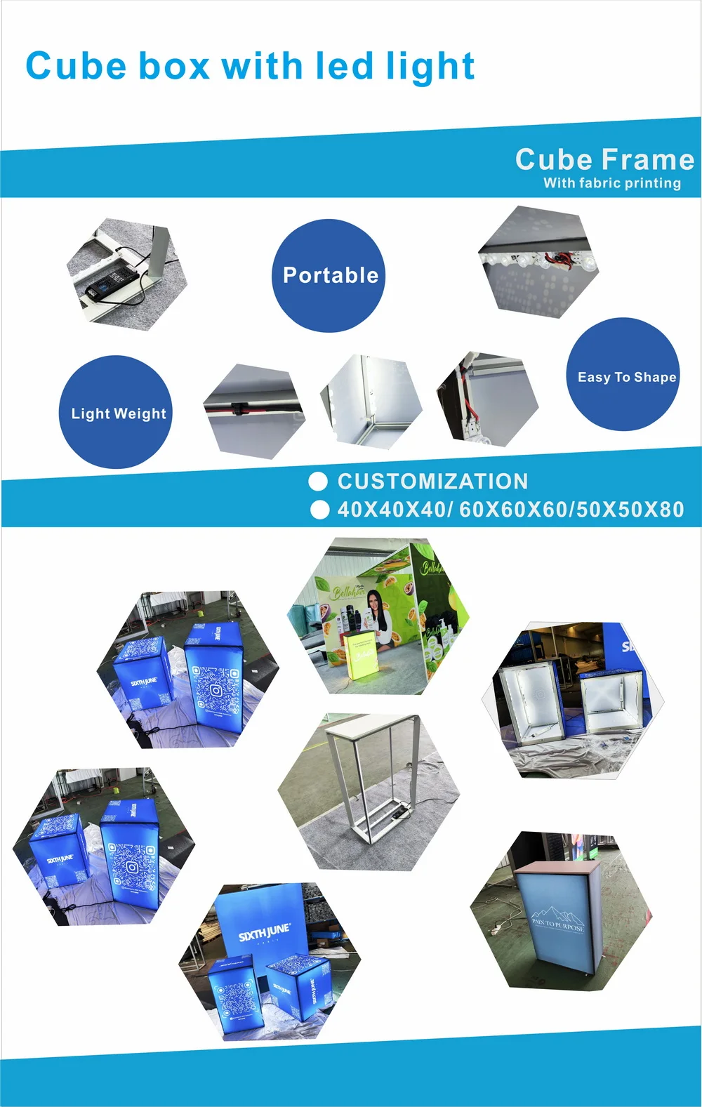 Eco-friendly Portable Trade Show Display - Aluminum Frame