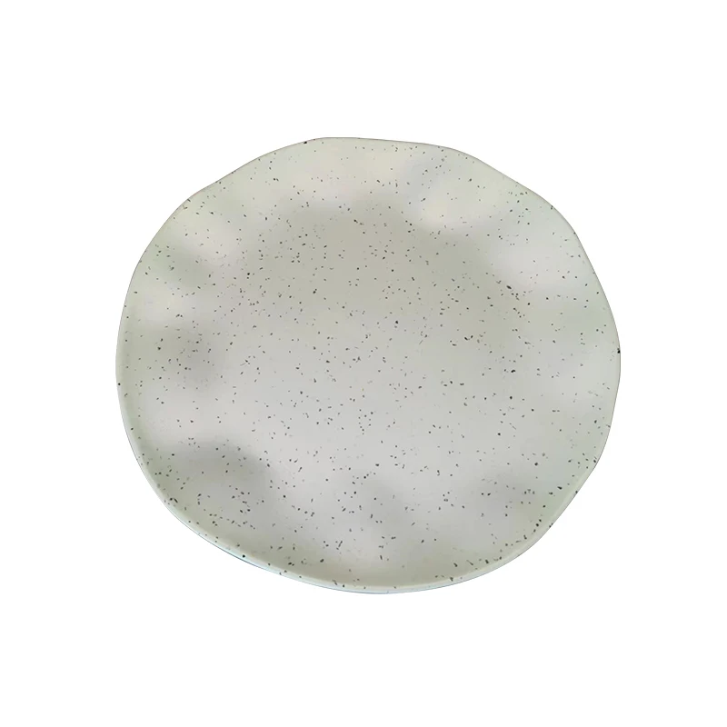 Wheatgrass Melamine Dinner Plate Irregular Wavy Tableware Plate ...