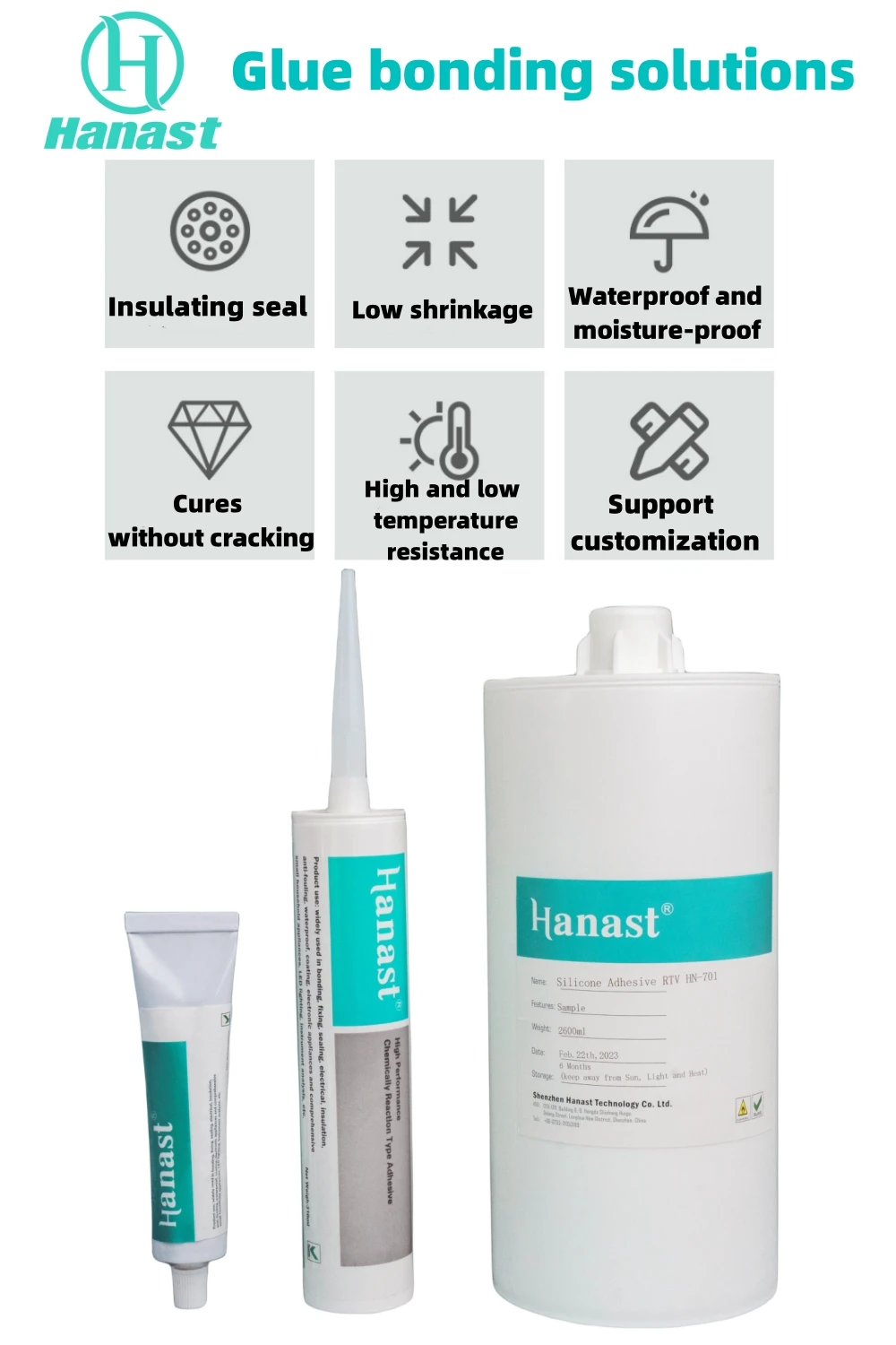 Low Viscosity Rtv Silicone Rubber Transparent Silicone Adhesive Sealant ...