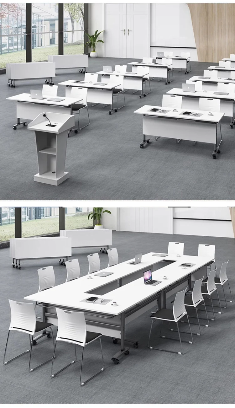 Modular Wood Foldable Conference Room Table Set XY2001B