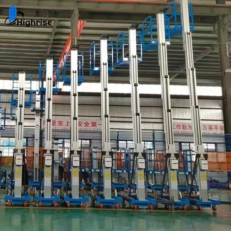 Aluminum Alloy Telescopic Mast Manlift 6m 7m 8m 9m 10m 11m Ladder 1 One ...