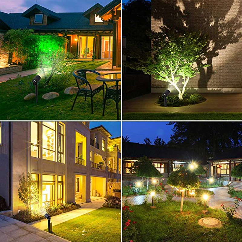 12V Low Voltage LED In-Ground/Spike Landscape Light, Outdoor Garden ...