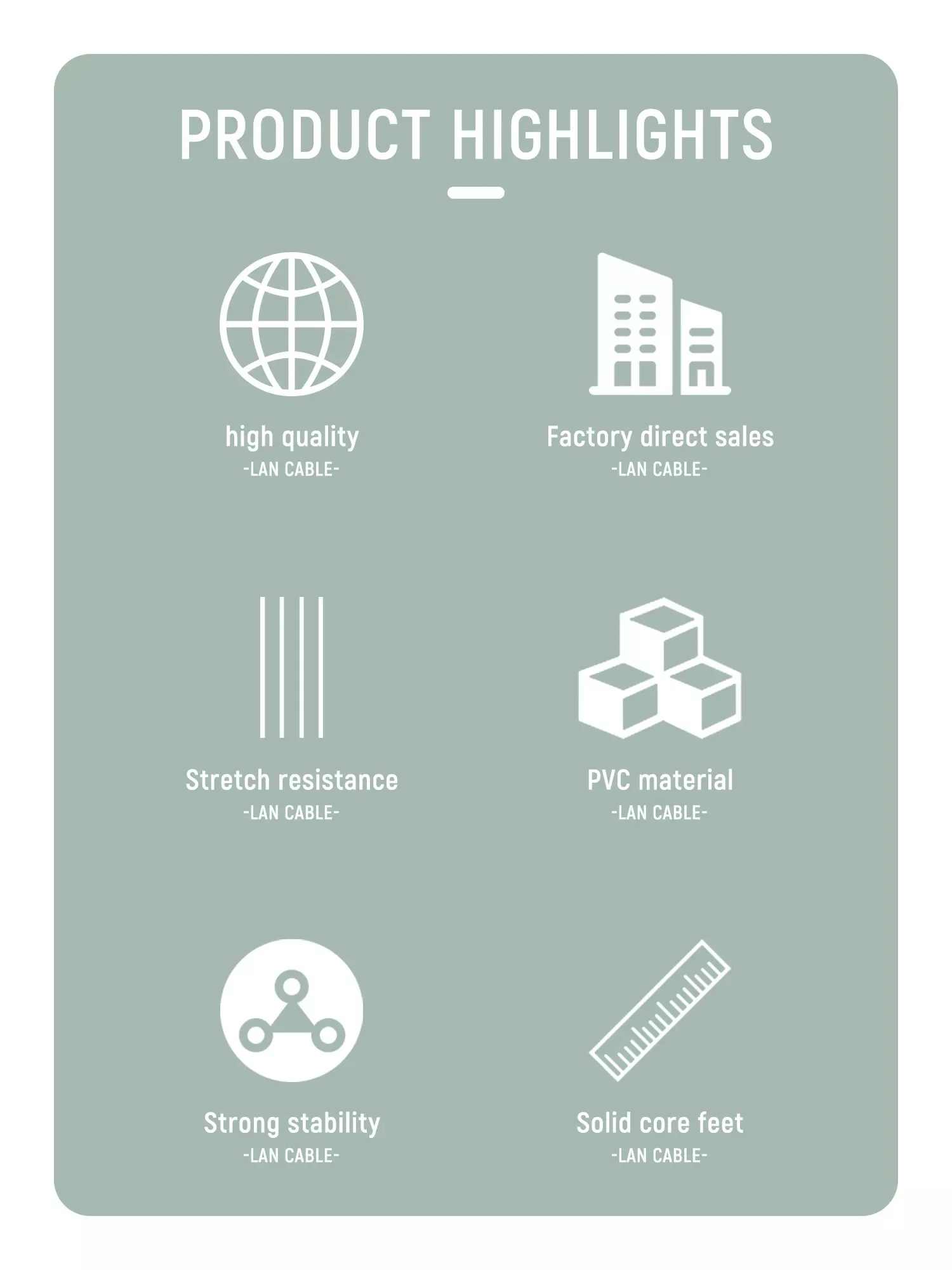 Network Cable Cat6 Cat6a Solid Copper Network Ethernet Computer Cable ...