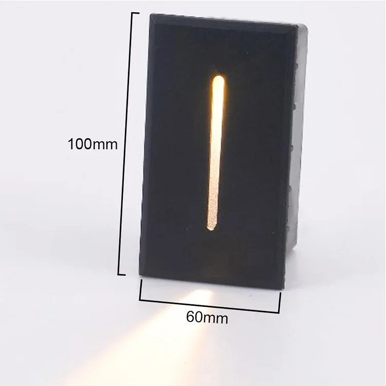Recessed Wall Foot Lamp Led Stair Step Light 3w Led Staircase Light ...