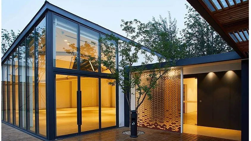 Slant Windows Alloy Baivilla Veranda Material Polygon Gardenhouse Hall ...