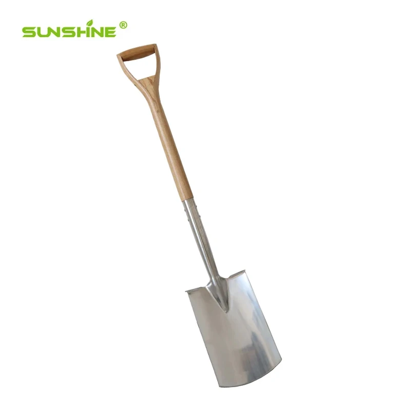 Sunshine Outdoor D-shape Digging Spade With Hardwood Handle Mini Snow ...