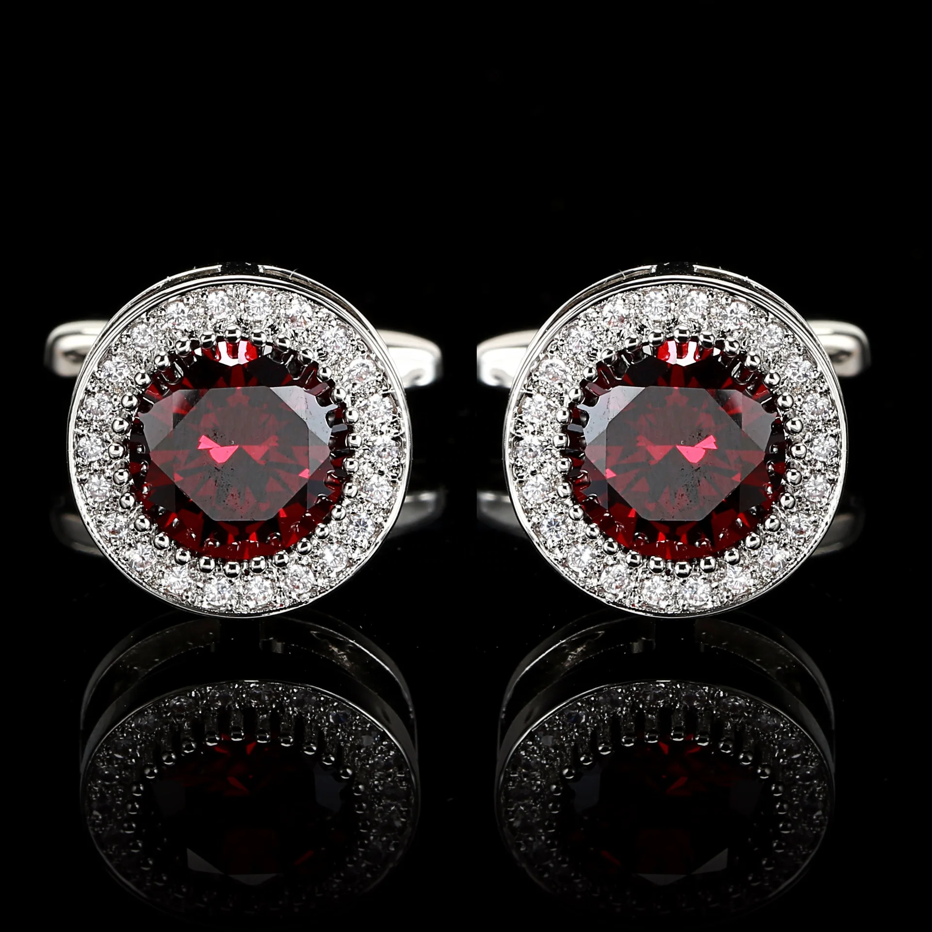 Cufflinks Men's Light Luxury Women's Zircon French Shirt Gemstone ...