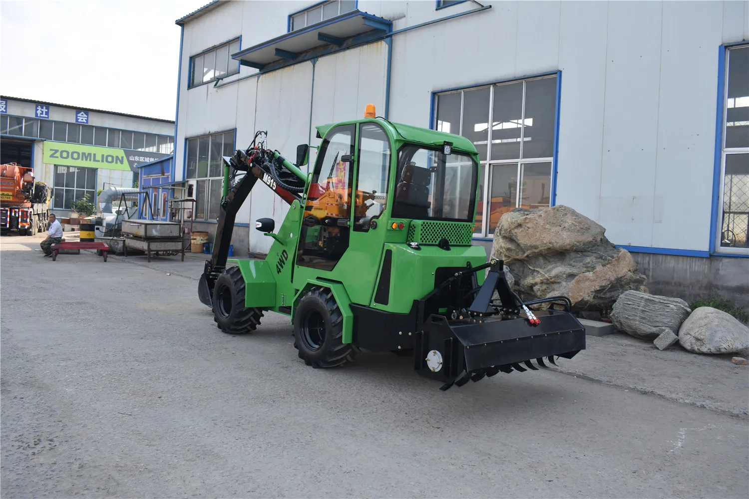 1 Ton Mini Front Loader Farm Agricultural Telescopic Shovel Wheel ...