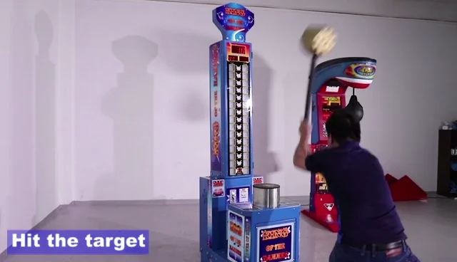 Coin Operated Sports Boxing Pile Hammering Digital Display Boxing ...