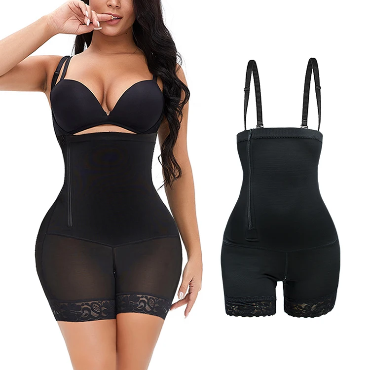 Promotion Side Zip Lace High Waist Butt Lifter Shapewear Corsets Fajas