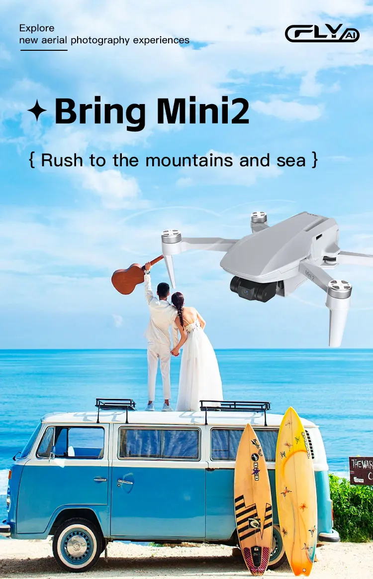 New Faith Mini 2 Professional 5.8Ghz 3-Axis Gimbal Brushless Drone 4K ...