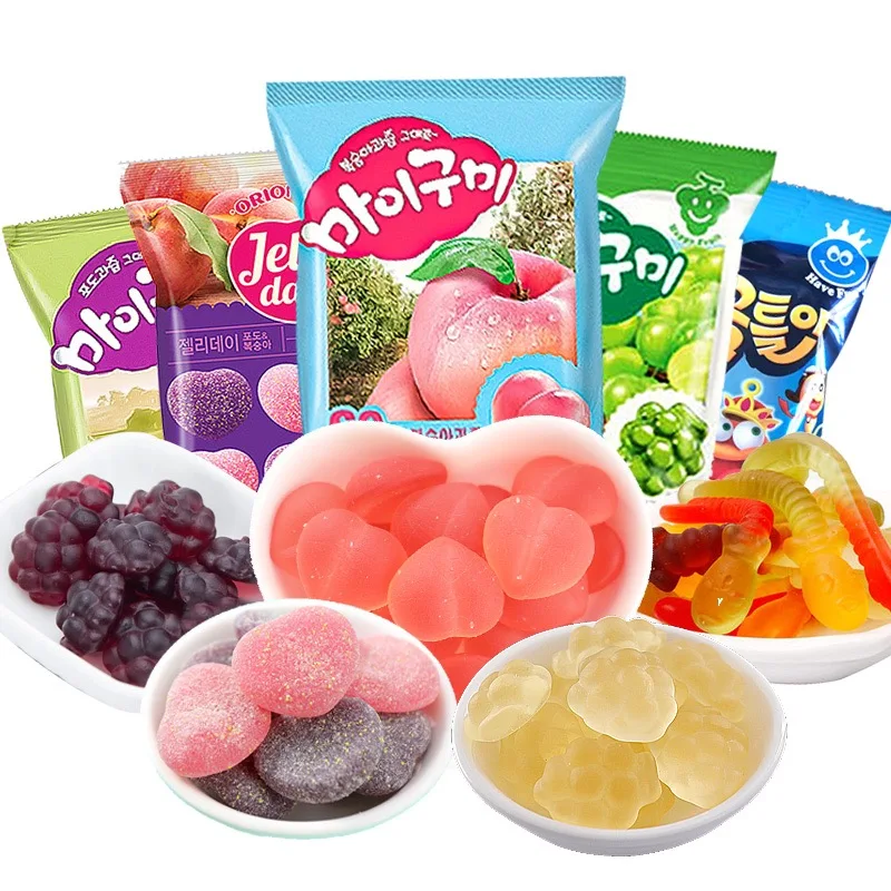 South Korea Orion Fruit Gummy Candy 66g Popular Exoctic Snacks Soft ...