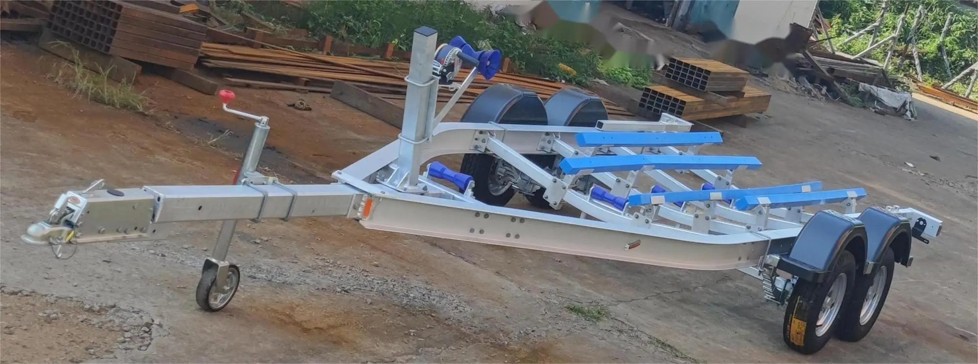 Tandem Axle Aluminum Boat Trailer Loading 1500 Kg - Buy Aluminum Boat ...