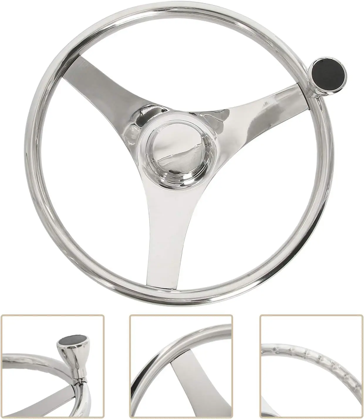 High Quality Stainless Steel Accessory Wheel With Finger Grip Keyed 3 ...