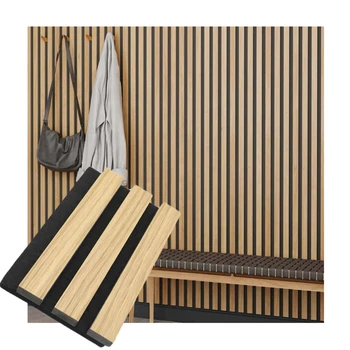 Office Studio Akupanel Wooden Slatted Sound Absorbing Proofing Boards ...