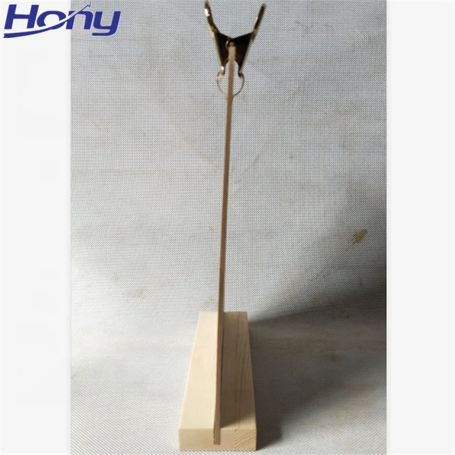 Wooden Standing Clipboard Tabletop Menu Stand With Binder Clip Wedding ...