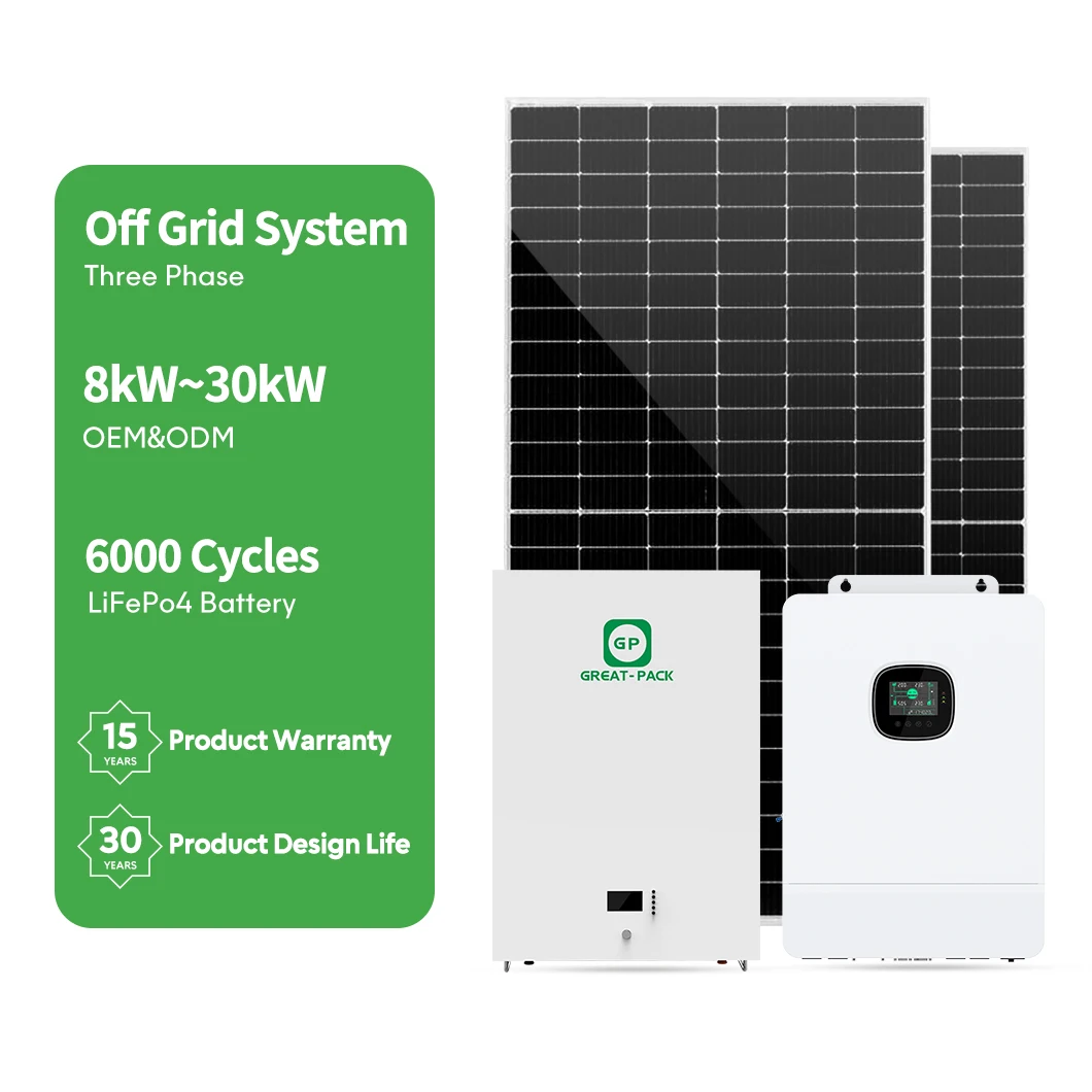 All In One Three Phase 220v/380v 20kw Solar System Off Grid Complete Set Off The Grid Solar ...