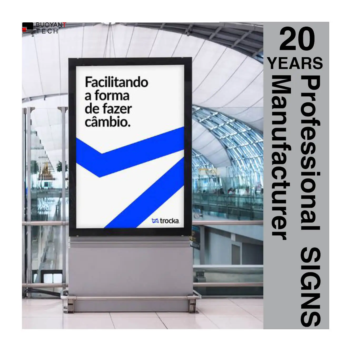 Shopping Mall Touch Screen Digital Signage Displays Vertical Floor ...