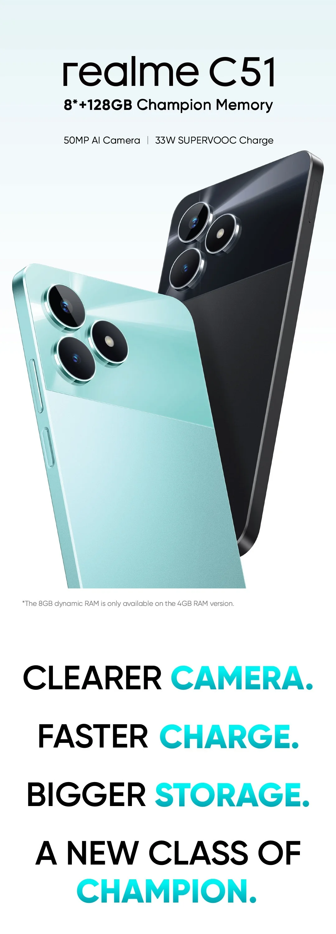 Realme C51 - 6.74inch 90hz Smart Phone with 50MP AI Camera