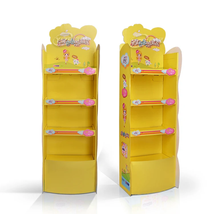 Retail Cardboard Shenzhen Candy Pop Cardboard Floor Standing Rack Pos ...