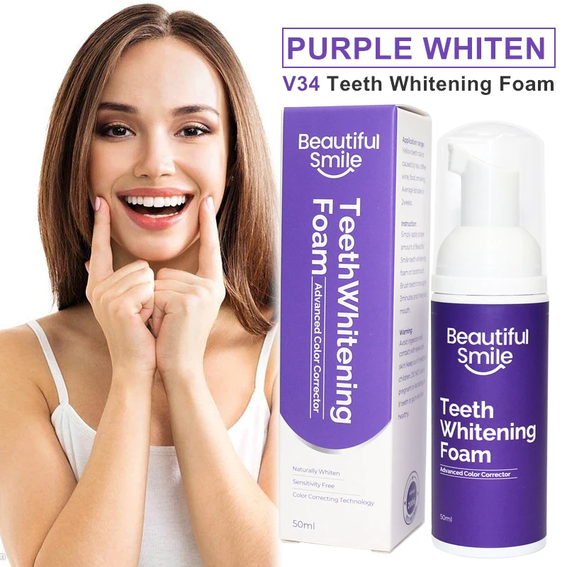 Custom Logo Home Oral Care Tooth Whiten Toothpaste Foam V34 Colour ...