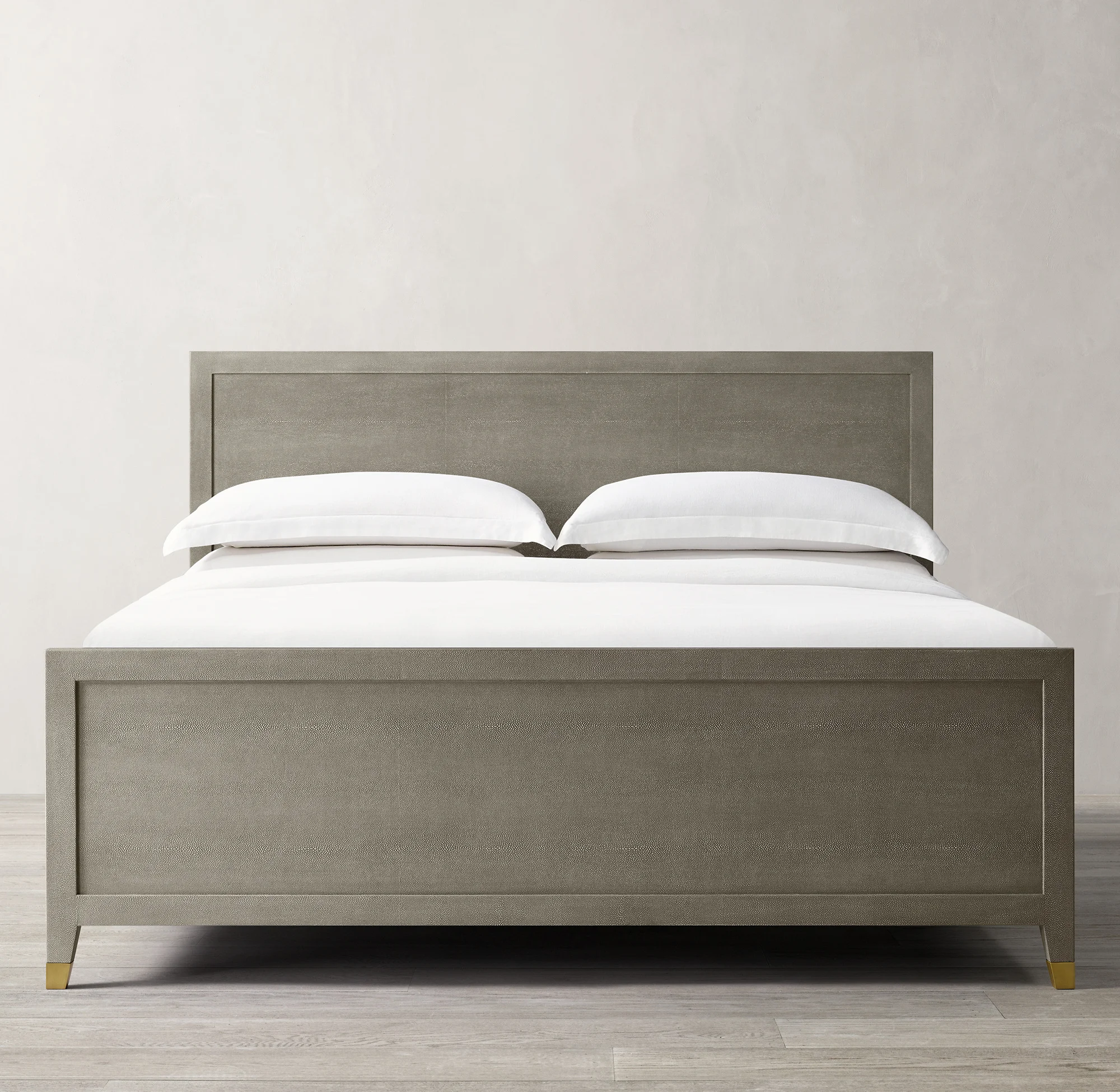 Sassanid OEM Classic American Hand Made Grayden Shagreen Panel Bed with ...