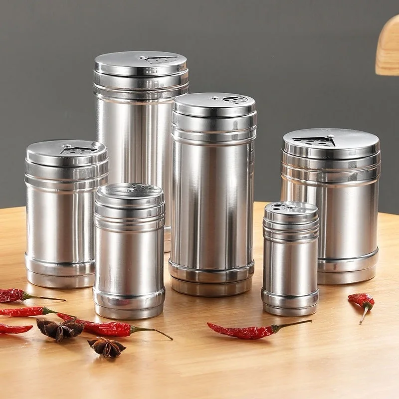 Stainless Steel Spice Jar Shakers - Airtight & Sustainable