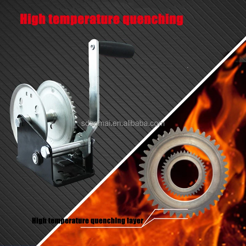 Portable Hand Winch Manual Winch With Capstan For Pulling Hot Dip ...