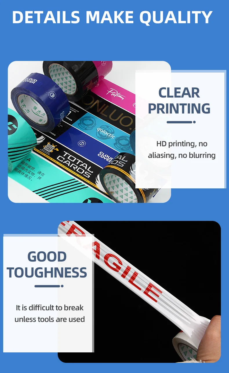 Customized Adhesive Package Carton Sealing Tape - Bopp