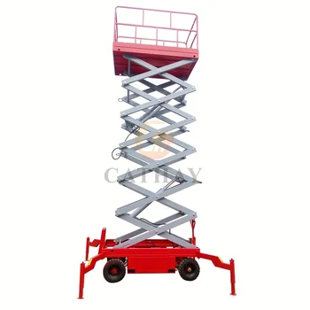 Mobile Elevating Work Platform Vertical Lift Hydraulic Scissor Portable ...
