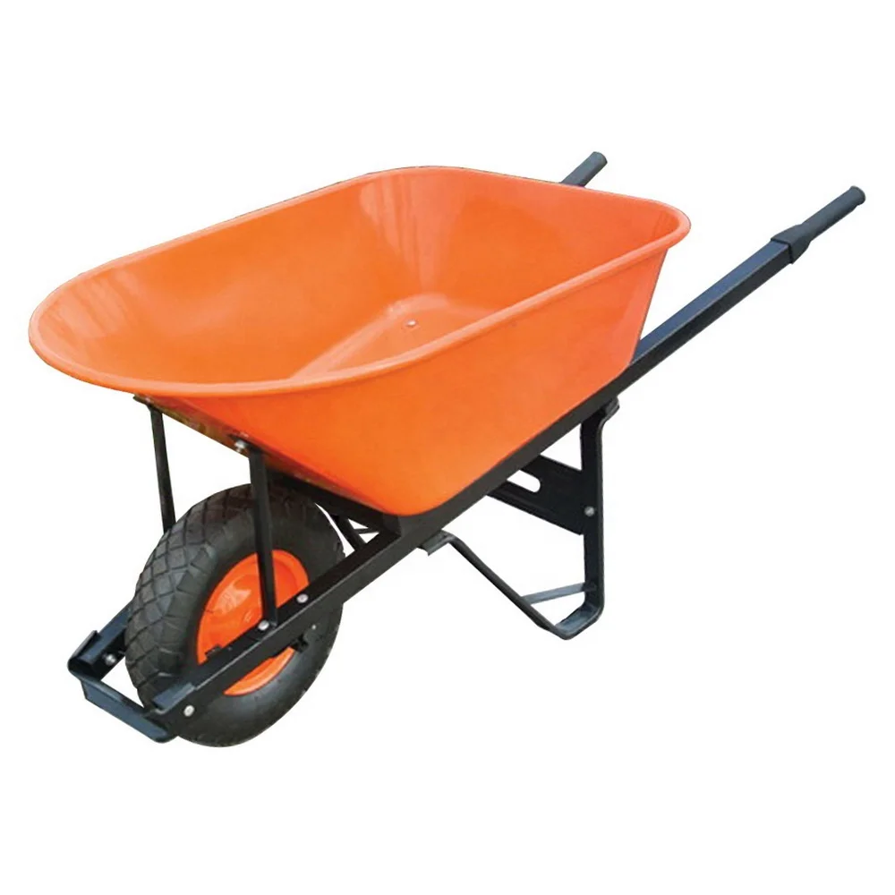 WB7805 Builders Wheelbarrow - 200kg Capacity & Pneumatic Wheels