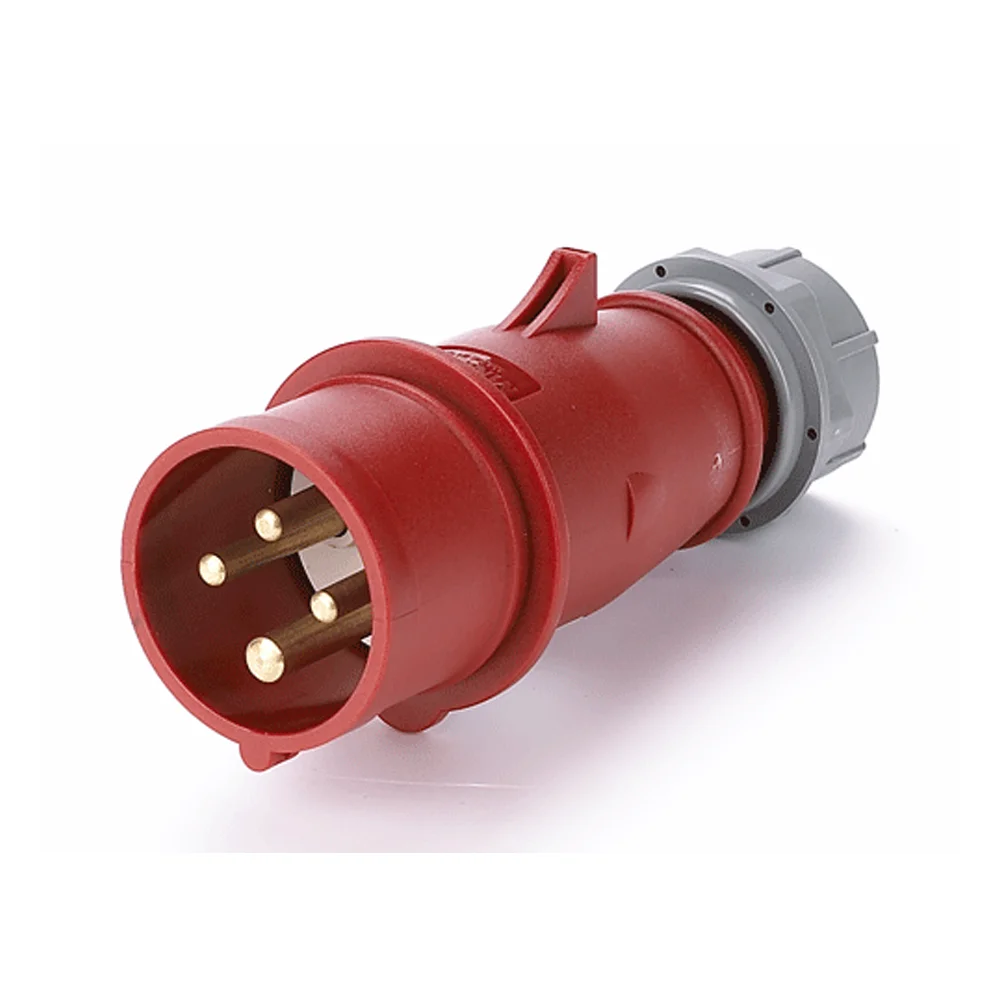 16a 400v Ip44 Cee/iec Industrial Electrical Appliance Four Pin Plug Typ ...
